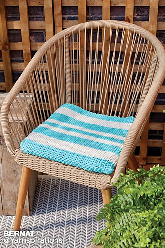Ravelry: Knit Seat Cushion pattern by Yarnspirations Design Studio