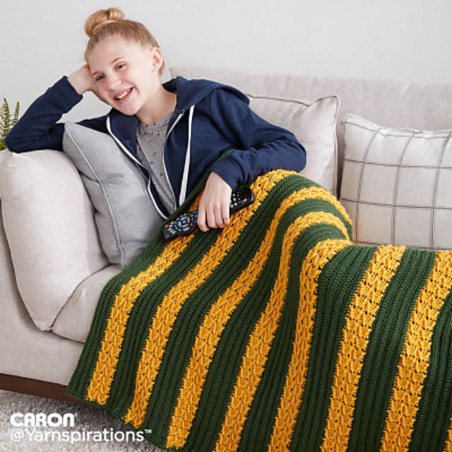 Ravelry: School Colors Crochet Afghan pattern by Yarnspirations Design ...