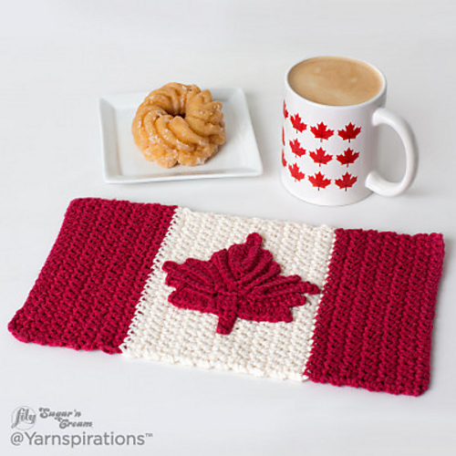 Ravelry: Oh Canada Crochet Dishcloth pattern by Lily / Sugar'n Cream