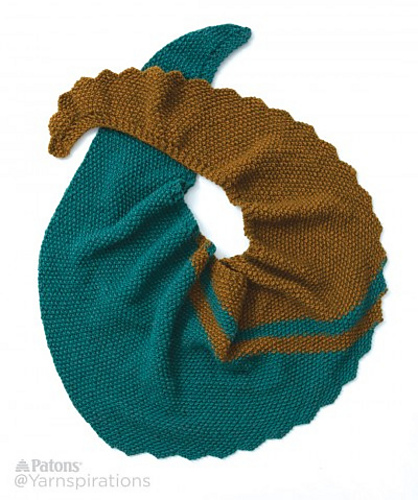 Ravelry: Slash Stripe Knit Shawl pattern by Yarnspirations Design Studio