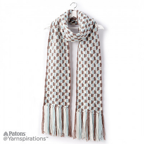 Ravelry: Check Yourself Crochet Scarf pattern by Yarnspirations Design ...