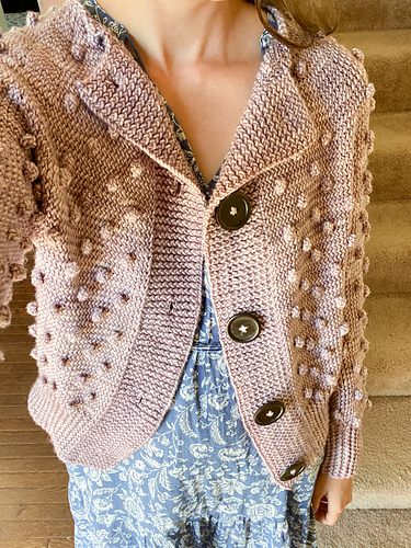 Ravelry: Goddess Popcorn Cardigan pattern by ShannonRose Knits