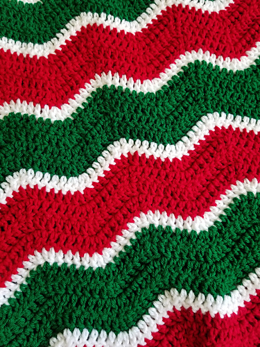 Ravelry: Christmas Ripple Blanket pattern by Shannon VanBridger