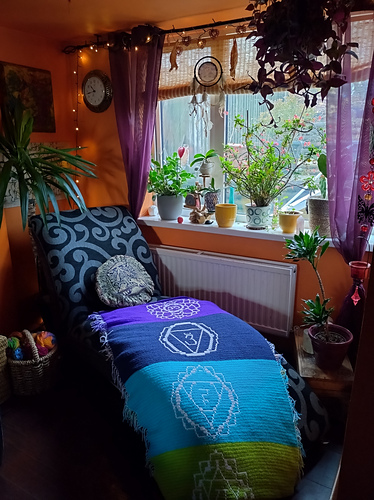 Ravelry: Chakra Rainbow Throw Yoga Reiki pattern by Sarka Baran