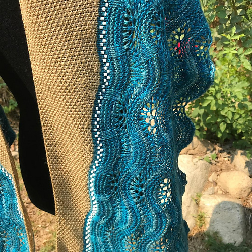 Ravelry: Sea and Sand Shawl pattern by Sharon Mooney