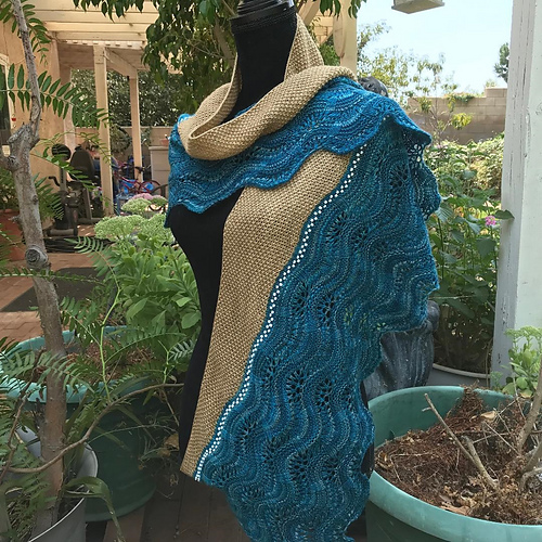 Ravelry: Sea and Sand Shawl pattern by Sharon Mooney