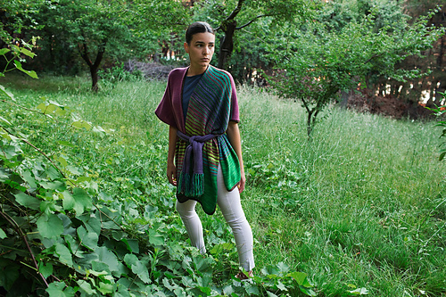 Ravelry: Uneek Tri-Color Ruana pattern by Patricia Jacobson