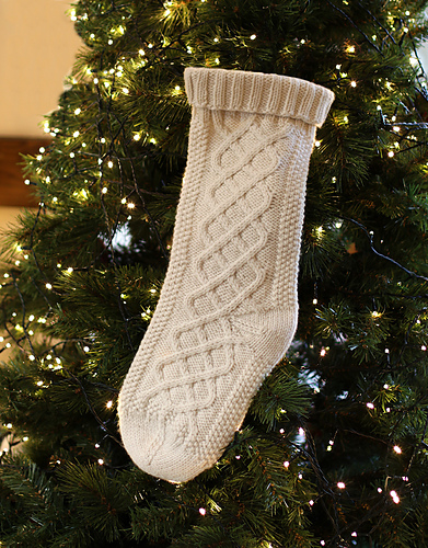 Ravelry: Christmas Cable Stocking pattern by TOFT