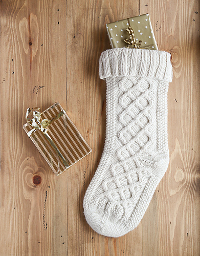 Ravelry: Christmas Cable Stocking pattern by TOFT
