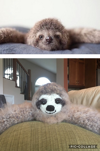 Ravelry: Huggable Sloth pattern by Ange Rattai