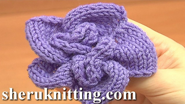 Ravelry: HOW TO KNIT FLOWER pattern by Elena Rugal Studio