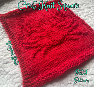 Ravelry: Crab Knit Square pattern by Brittany Arkward