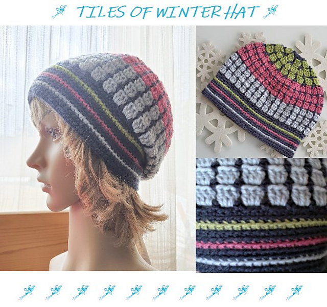 Ravelry: Tiles of Winter Hat pattern by La boutique de Jeanne