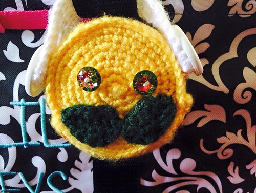 Ravelry: Mustache Earbuds pattern by Sick 'Lil Monkeys