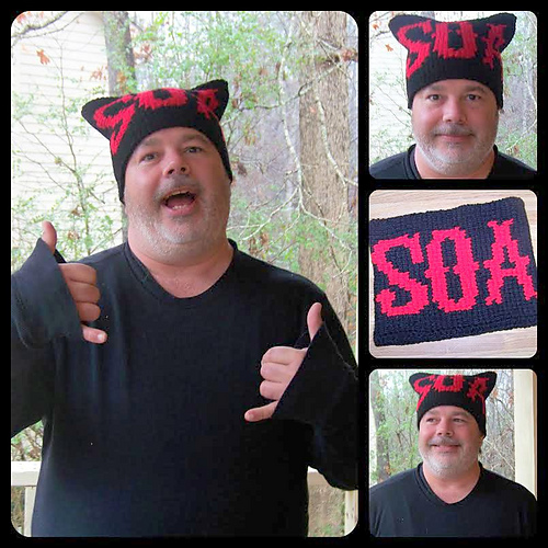 Ravelry: Graphed Beanie - SOA pattern by Sick 'Lil Monkeys
