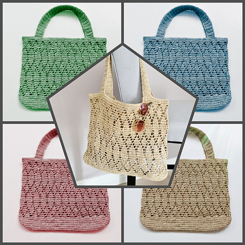 Ravelry: Geometric Diamond Bag pattern by Sienna Ivy