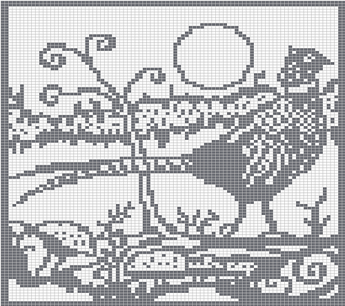 Ravelry: Pheasant Knitting Charts pattern by Melanie Nordberg