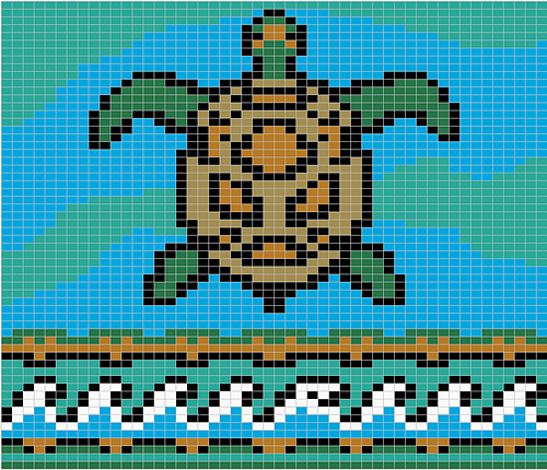 Ravelry: Sea Turtle Chart Remix pattern by Melanie Nordberg