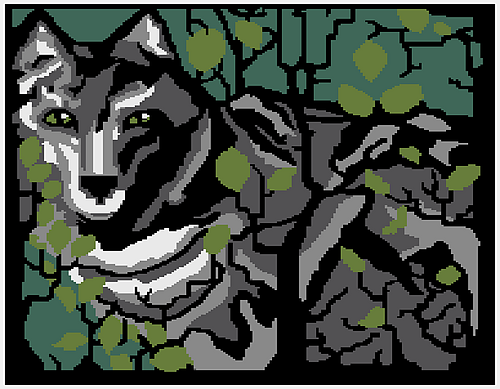 Ravelry: Wolf In the Forest Chart pattern by Melanie Nordberg