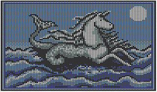 Ravelry: Wild Hippocampus Knitting Chart pattern by Melanie Nordberg