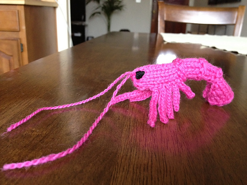 Ravelry: Knitted Prawn pattern by Hannah Loveless