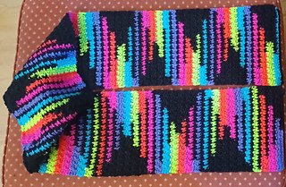 Ravelry: Neon Pooling Scarf pattern by Rhonda Hogarth