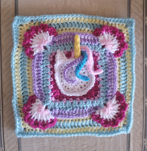 Ravelry: Unicorn Party Square pattern by Shawn Torres