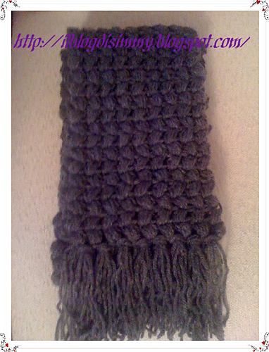 Ravelry: Puff Stitch Crochet Scarf pattern by Teresa Richardson