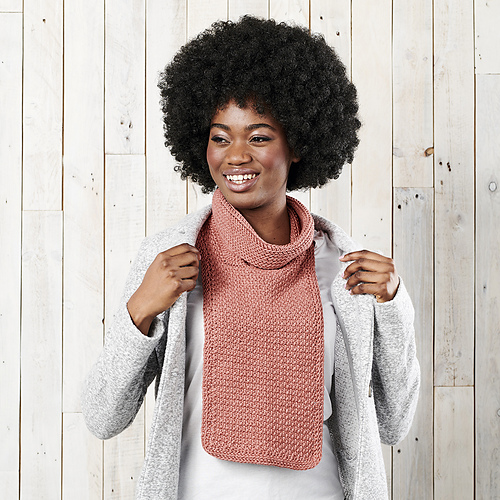 Ravelry: Herringbone Dickie Cowl pattern by Hannah Cross