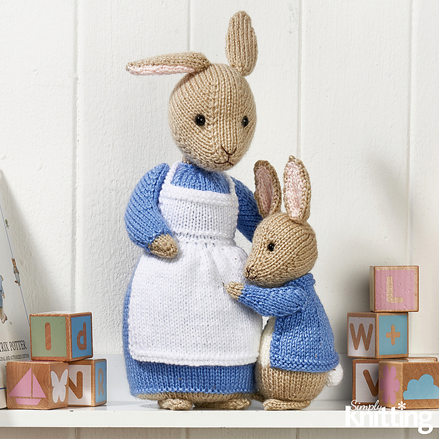 Ravelry: Peter Rabbit & Mrs Rabbit Toys pattern by Angela Turner