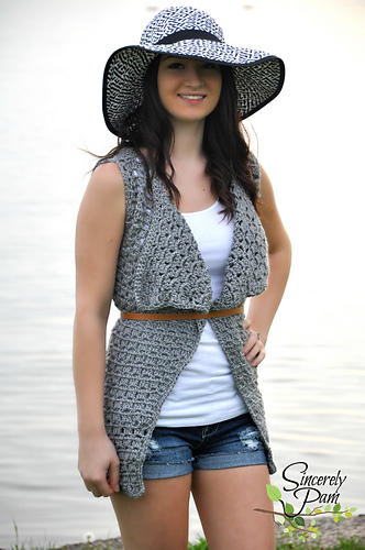 Ravelry: Madison Vest (Adult Sizes) pattern by Sincerely Pam