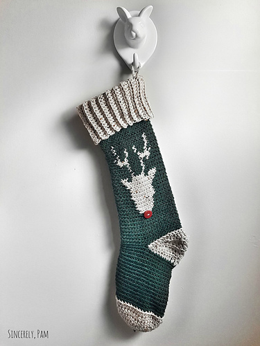 Ravelry: Reindeer Stocking pattern by Sincerely Pam
