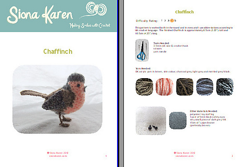 Ravelry: Chaffinch pattern by Siona Karen