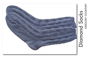 Ravelry: Diamond Socks pattern by Gregory Courtney