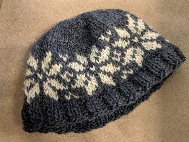 Ravelry: Nordic Snowflakes Hat pattern by Nine Worlds Designs