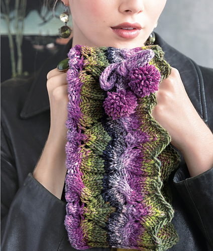 Ravelry: Woven Lilac Cowl pattern by Alexandra Davidoff