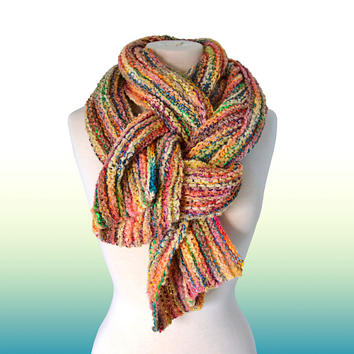 Ravelry: 2-Yarn Scarf pattern by SKEINO LLC