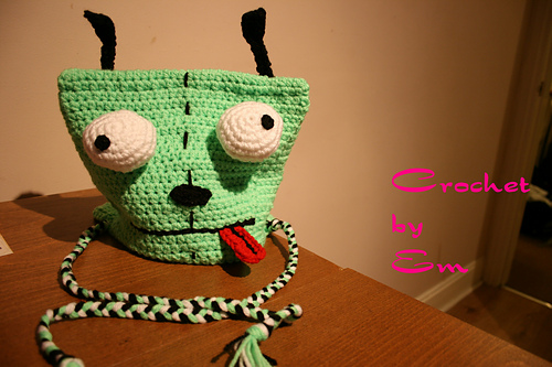 Ravelry: GIR Invader Zim Crochet Hat Pattern pattern by Darla Allen