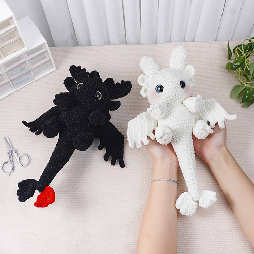 Ravelry: Dragon Duo pattern by Sleek Grace