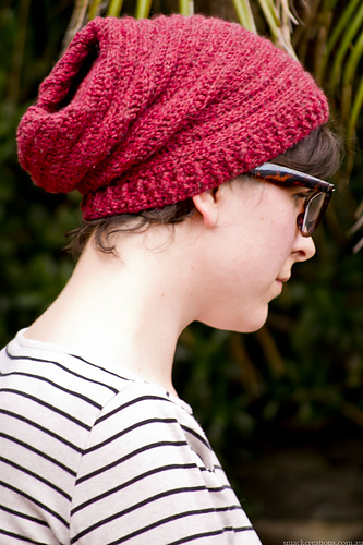 Ravelry: Mock Rib Slouch Hat pattern by Susannah Mackay