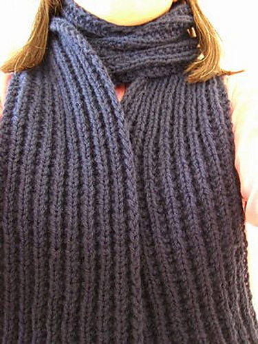 Ravelry: Seeded Rib Easy Reversible Scarf pattern by SmarieK