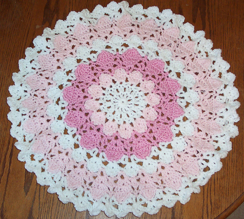 Ravelry: Flower Petal Yarn Doily pattern by Donna Mason-Svara