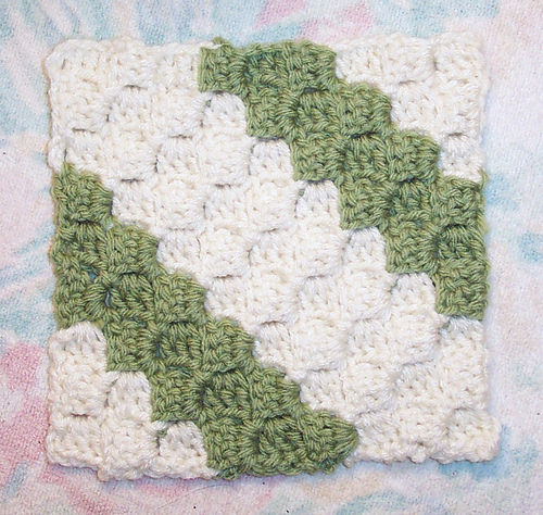 Ravelry: Diagonal Box Stitch Square 6x6 pattern by Donna Mason-Svara