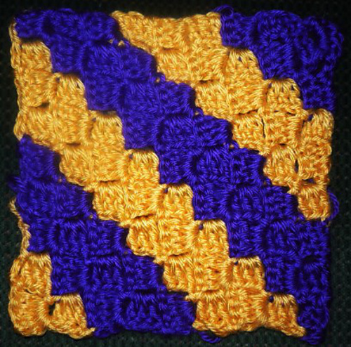 Ravelry: Diagonal Box Stitch Square 6x6 pattern by Donna Mason-Svara