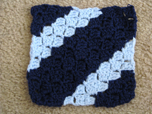 Ravelry: Diagonal Box Stitch Square 6x6 pattern by Donna Mason-Svara