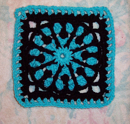 Ravelry: Stained Glass 7x7 Square pattern by Donna Mason-Svara