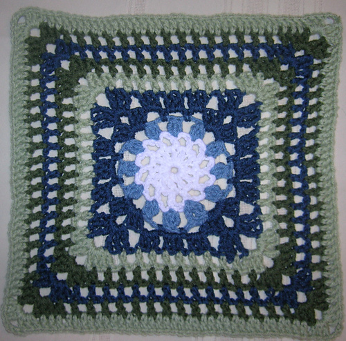 Ravelry: Cute Spring Square 12 x 12 pattern by Donna Mason-Svara