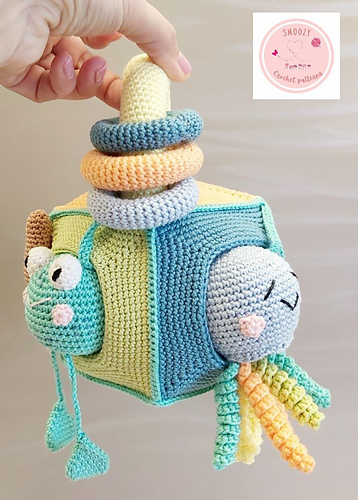 Ravelry: Crochet Activity cube for boy pattern by SmoozY Crochet Patterns