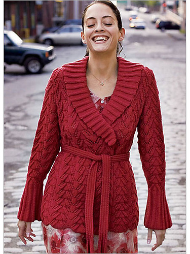 Ravelry: Belted Wrap Jacket pattern by Shirley Paden