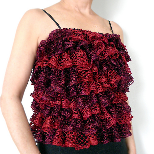 Ravelry: Ruffled Cami pattern by Margaret Zellner